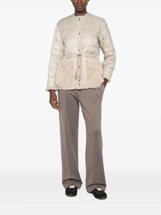 Moncler Elasticated Cotton-Blend Trousers - Green