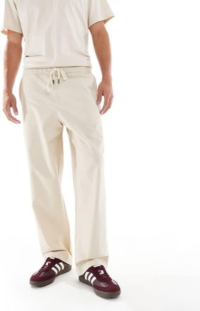 Farah Greenport - Pantalon ample à cordon de serrage - Beige-Neutre