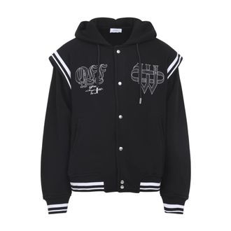 Off-white Schwarze Baumwolljacke Aw25 - - Jackets - Herren - Schwarzk - M