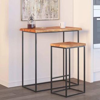 vidaXL Vidaxl - Table dappoint en bois massif acacia 70x40x2,5cm - Finition naturelle - Bords vivants rustiques - Pour d&eacute;coration int&eacute;rieure - vidaXL81806