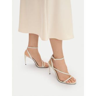 Eva Minge Sandalen Eva Minge EO-TORI-LT2035-6 Wei&szlig;