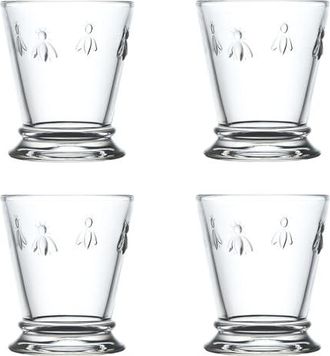 La Roch&egrave;re Coffret de 4 verres &agrave; eau-ABEILLE-Origine France Garantie