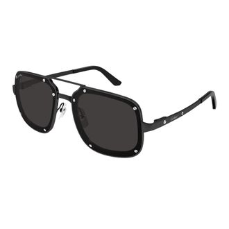 Cartier Exception Titanium Sonnenbrille - - Accessories - unisex - Schwarzk - 58 MM