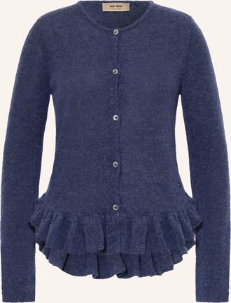 Mos Mosh Mos Mosh Strickjacke Mmmape Alice Mit R&uuml;schen lila