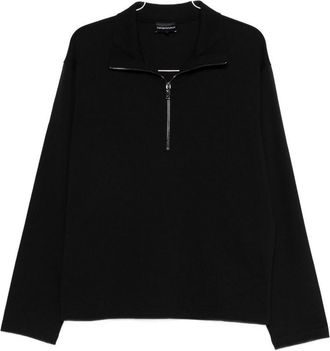A|X Armani Exchange Pull Col Roul&eacute; - Noir