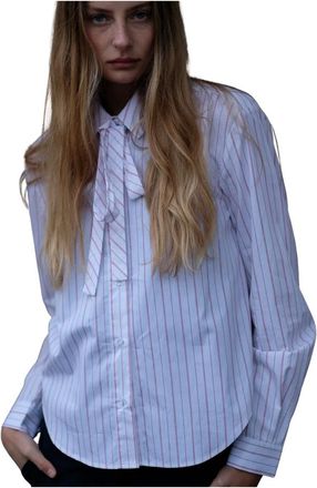 Designers Remix Collection Femme, Blouses et Chemises, Blanc, Taille: 40 FR Ray Bow Shirt