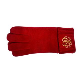 Ralph Lauren Handschuhe mit Rippstrickb&uuml;ndchen - - Accessories - Damen - Rot - ONE SIZE