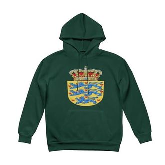 Generic Sweatshirt Danemark Doublure Polaire Danemark Embl&egrave;me National Lettres Graphiques Pull Col Rond Manches Longues Coupe Ample Sweat V&ecirc;tements Plusieurs 