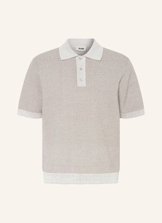 Drykorn Drykorn Strick-Poloshirt Tamian Relaxed Fit braun