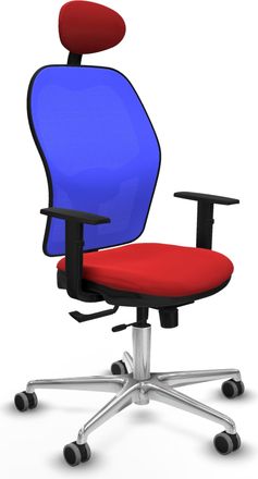 Piqueras y Crespo Jorquera Armlehnenstuhl, h&ouml;henverstellbare Lendenwirbelst&uuml;tze und festes Kopfteil, ausgestattet mit Syncro/Traslack und eingespritztem Schaum, mit Rol