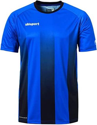 Uhlsport Herren Stripe Trainingstrikot, azurblau/Schwarz, S