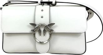 Pinko Pinko, Femme, Sacs, Blanc, Taille: ONE Size Love One Classic Slouchy