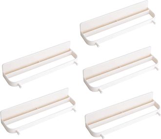 SOLUSTRE 5 St&uuml;ck Teiliges Wand schuhregal Beige Selbstklebendes Bohrfreies Badezimmer Organizer f&uuml;r Hausschuhe Platzsparendes Kreatives Wandregal zur Schuh Han