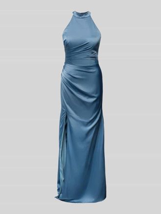 Luxuar Fashion Abendkleid mit Raffungen und Gehschlitz