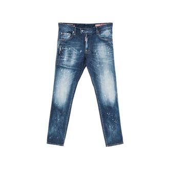 Dsquared2 Paint-splatter Whiskered Jeans