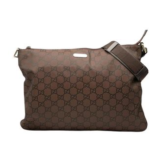 Gucci Sac bandouli&egrave;re imprim&eacute; doccasion - Femme - Pre-owned - Brun - Taille: ONE Size