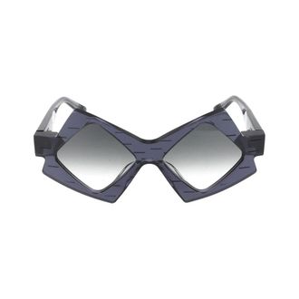 Yohji Yamamoto Femme, Accessoires, Gris, Taille: 52 MM Slook004 M003 Lunettes de soleil