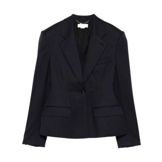 Stella McCartney Taillierter Ein-Knopf-Blazer - - Jackets - Damen - Blau - XS
