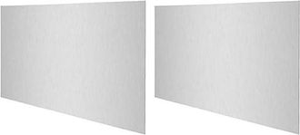 Compactor Cr&eacute;dence de cuisine inox - Taille 90 x 50 cm - plaque anti projections (Lot de 2)