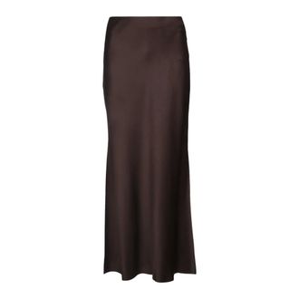 Brunello Cucinelli Femme, Jupes, Brun, Taille: 38 FR Fluid Bias-Cut Skirt