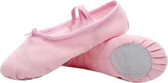 Hemobllo Chaussures de Danse Ballet Légères Antidérapantes pour Femmes Toile Respirante Souples et Confortables Yoga et Danse Moderne Rose