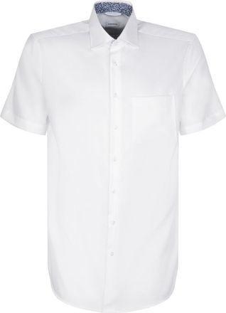 Seidensticker Herren Regular Fit Kurzarm Hemd, Weiß, 38