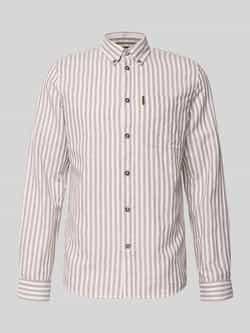 PME Legend Regular Fit Freizeithemd mit Leinen-Anteil