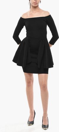 Stella McCartney Knit Peplum Dress with 3/4 Sleeves Stella McCartney