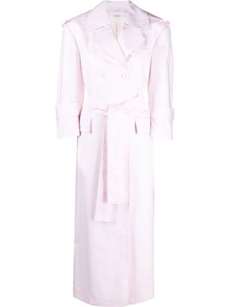 Thom Browne trench &agrave; boutonni&egrave;re crois&eacute;e - Rose