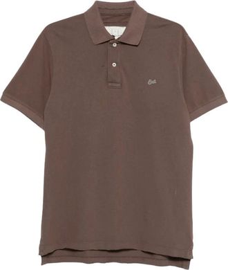 ERL Erl, Homme, Tops, Brun, Taille: XL Polo &agrave; ourlet brut