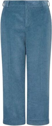 Moschino Femme, Pantalons, Bleu, Taille: 34 FR Corduroy Crop Pants
