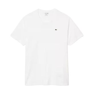 Lacoste Homme, Tops, Blanc, Taille: S T-shirt en coton Pima