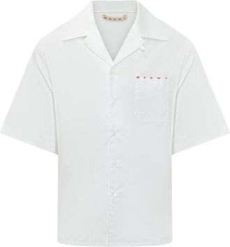 Marni Homme, Chemises, Blanc, Taille: XL Camicia Bowling