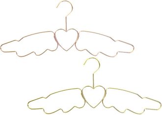 FOMIYES Metall Kleiderb&uuml;gel 4 St&uuml;ck Engelsfl&uuml;gel Form f&uuml;r Garderobe und Bekleidungsgesch&auml;fte zur Platzsparenden Aufbewahrung