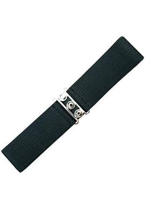 Banned Ceinture Large de Rétro Vintage Élastiquée (3XL/4XL, Noir)
