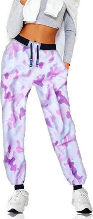rmk Jogginghose Damen Sporthose Freizeithose Rosen Blumen Hose mit Bündchen