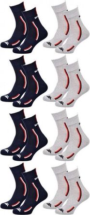 Kappa Chaussettes Homme 8 paires PREMIUM QUARTER 2787ASS