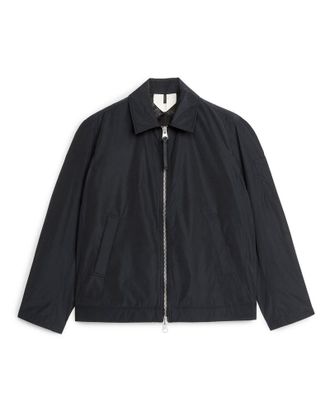 Arket Harrington-Jacke Aus Nylon -Blau
