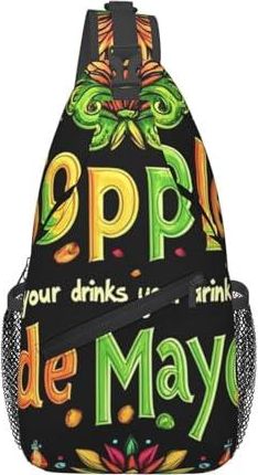 Generic Sac &agrave; dos &agrave; bandouli&egrave;re pour homme avec inscription May Fifth Celebration