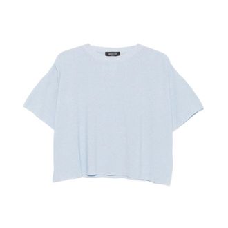 Fabiana Filippi Femme, Tops, Bleu, Taille: 36 FR T-shirt &agrave; col rond