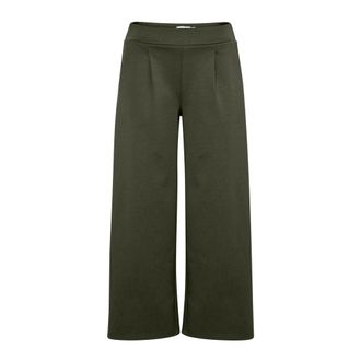 Ichi Ichi, Femme, Pantalons, Vert, Taille: 44 FR Wide Pantalons