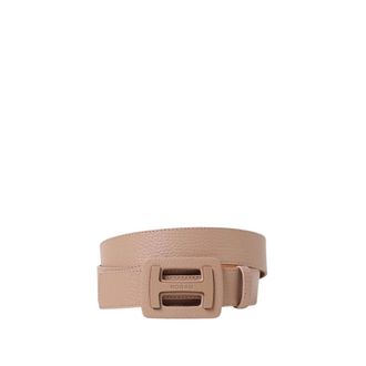 Hogan Femme, Accessoires, Rose, Taille: ONE Size Ceinture en cuir avec boucle emblématique
