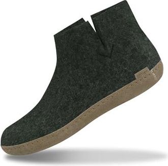 Glerups dk G Ankle Shoe Mixte Adulte Pantoufles en Feutre,Chaussons, Vert (Forest),43 EU