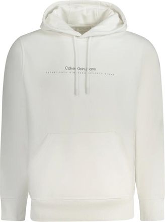 Calvin Klein Homme, Sweatshirts et sweats &agrave; capuche, Blanc, Taille: 2XL Minimal Logo Sweat &agrave; capuche