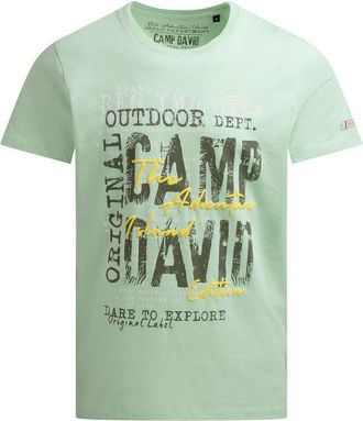 Camp David Rundhalsshirt mit Necktape