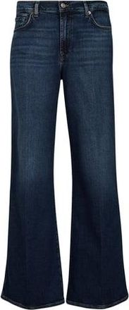 7 For All Mankind Jean Lotta &agrave; taille haute en coton m&eacute;lang&eacute;