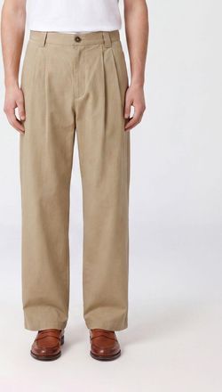 A.P.C. A. P.C. Pantalon large Ricky en coton avec pinces
