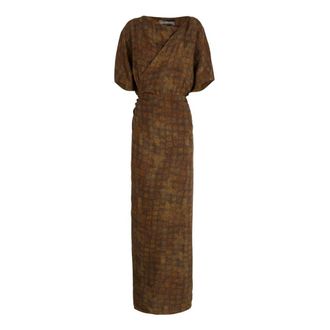 Cortana Cassiopea- wickelkleid erdendruck - - Dresses - Damen - Braun - XS