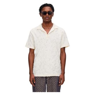 OAS Jacquard Summit Polo Shirt - - Tops - Herren - Wei&szlig; - M