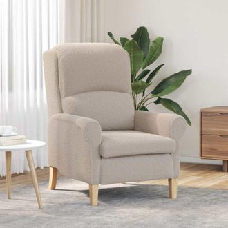 vidaXL Sessel Hellgrau 76 x 94 x 102 cm Stoff Vidaxl